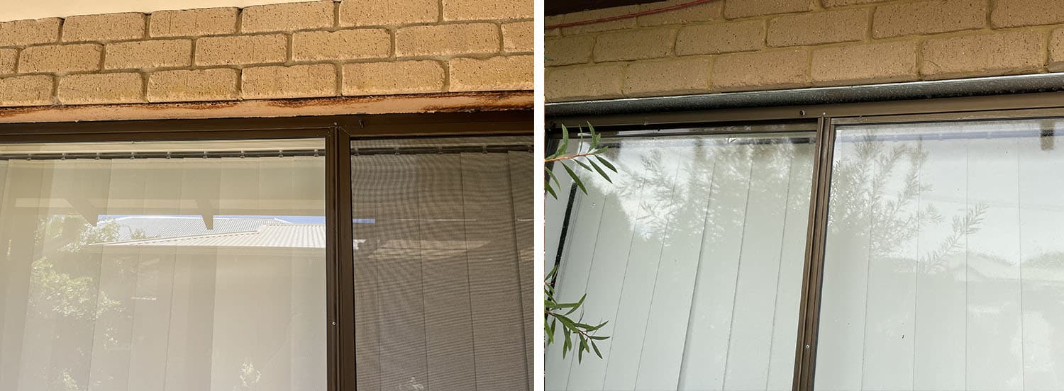 Rusted Lintel Replacement - Recent Project | Halls Construction